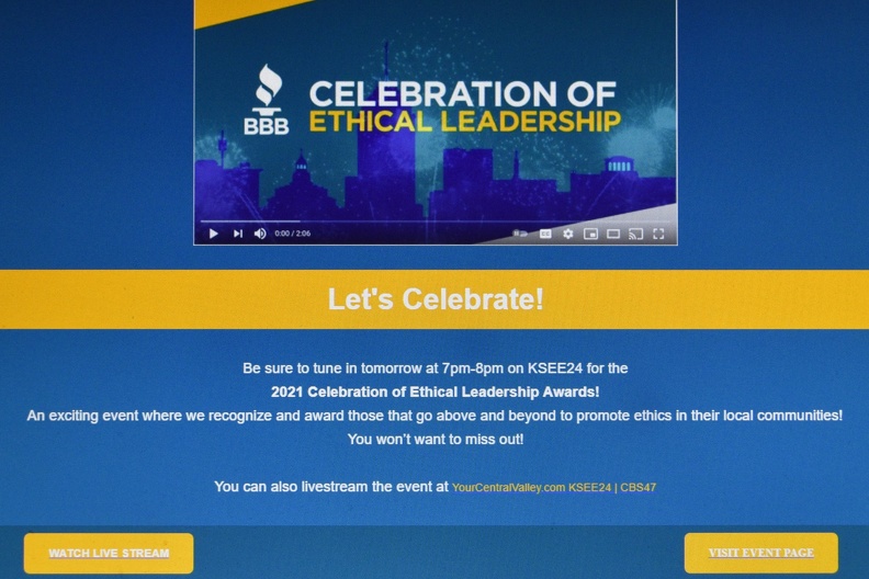 09-08-2021 Screen Shots of KSEE-TV Broadcast of Celebration of Ethical ...